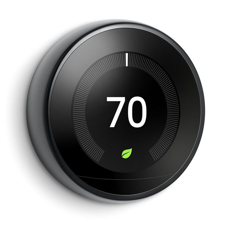 Google Nest Learning Thermostat Mirror Black | UI Smart Solutions
